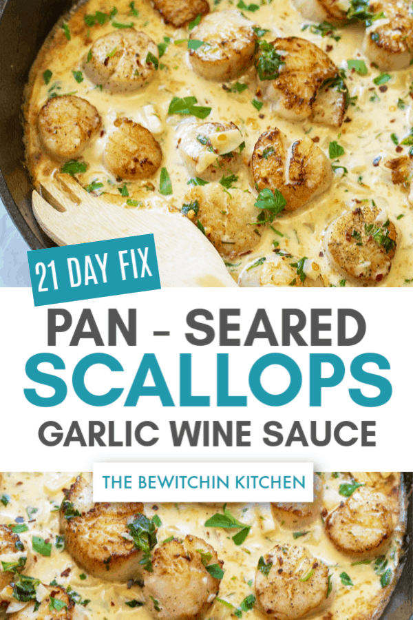 Pan Seared Scallops With White Wine Sauce Bewitchin Kitchen